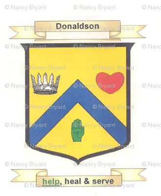 Donaldson_Family_Crest_revised_001 fabric - nancy_jean_bryant - Spoonflower