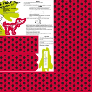 Zombie poodle skirt kit - blood - Spoonflower