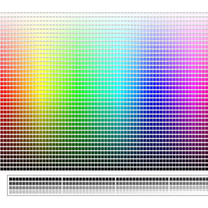 color chart fabric, wallpaper & home decor - Spoonflower