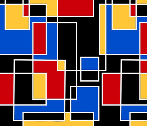 Primary Color Blocks wallpaper - jaana - Spoonflower