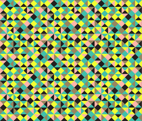 80s triangle pattern fabric - ravynka - Spoonflower