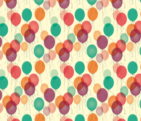 Vintage Balloons Background