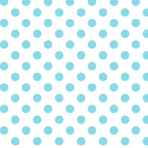 polka dots sky blue - Spoonflower