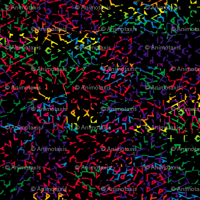 Alien Writing 3 fabric - animotaxis - Spoonflower