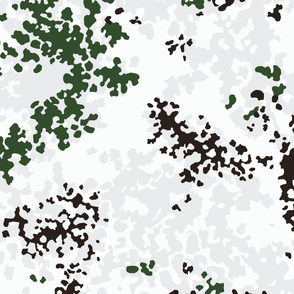 German Snow Flecktarn Camo - Spoonflower