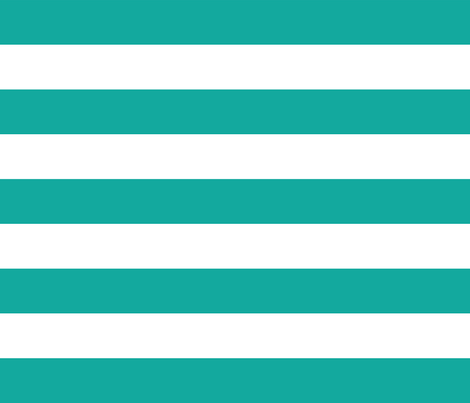Teal Wide Stripes fabric - sweetzoeshop - Spoonflower
