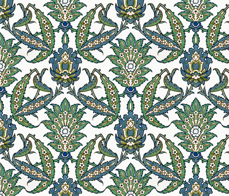Persian pattern, restored colors fabric - unseen_gallery_fabrics ...
