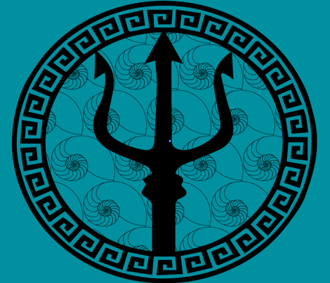Poseidon's Shield fabric - kfrogb - Spoonflower