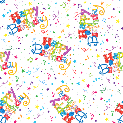 Happy Birthday fabric - holladaydesigns - Spoonflower