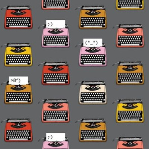 Typewriter Emojis* (Pepper Pot) || type - Spoonflower