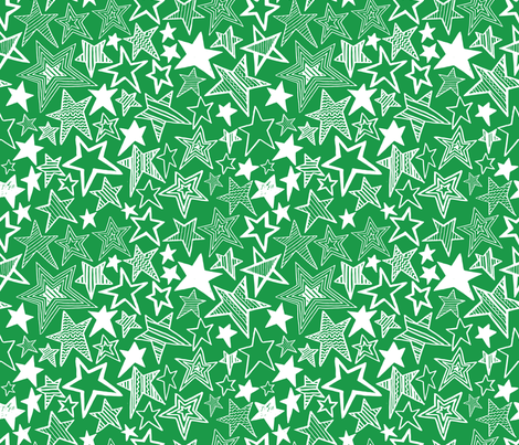 Green Star Background