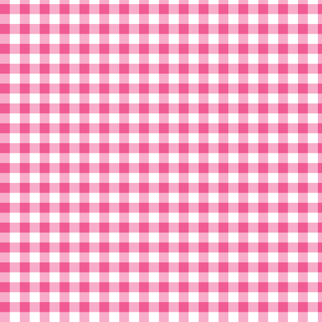 pink and white gingham fabric - weavingmajor - Spoonflower