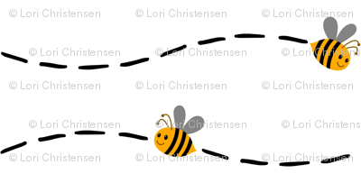 Bee line wallpaper - keweenawchris - Spoonflower