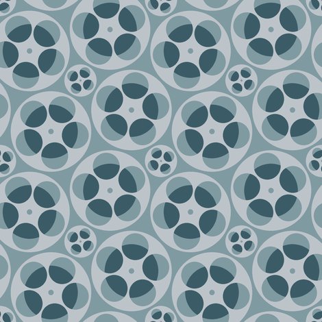 film reels S43 : noir fabric - sef - Spoonflower