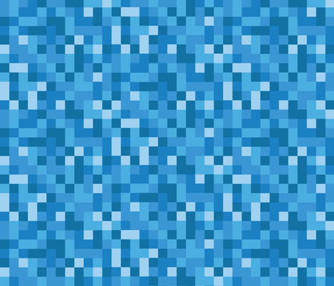 8-Bit Blue fabric - jimikat - Spoonflower