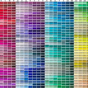 color chart fabric, wallpaper & home decor - Spoonflower