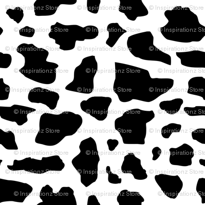 Cow print pattern fabric - inspirationz - Spoonflower