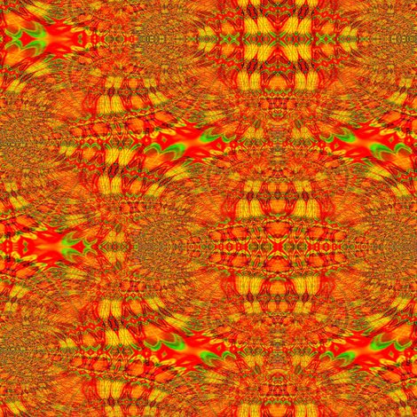Orange Rasta Pattern fabric - mugglz - Spoonflower