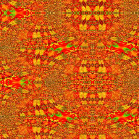 Orange Rasta Pattern fabric - mugglz - Spoonflower