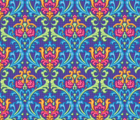 Purple Damask fabric - chantal_pare - Spoonflower