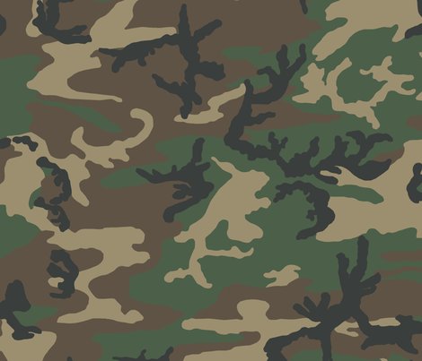 M81 Woodland Camo fabric - ricraynor - Spoonflower