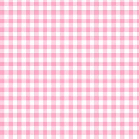 frosting pink gingham fabric - weavingmajor - Spoonflower