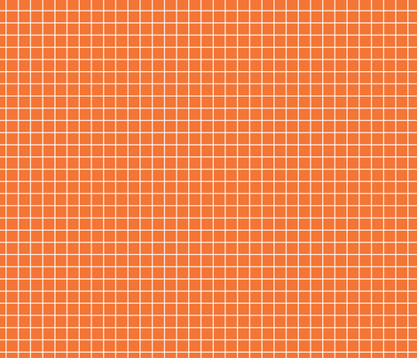 Orange Grid wallpaper - jazminbellau - Spoonflower