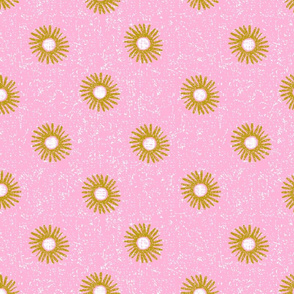 dotty flowers coordinate-spring - Spoonflower