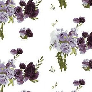 Medium size dark roses subdued moody flo - Spoonflower