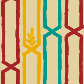 geometric wheat field | Spoonflower