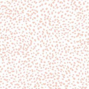 blush dots painted dots spots girls nurs - Spoonflower