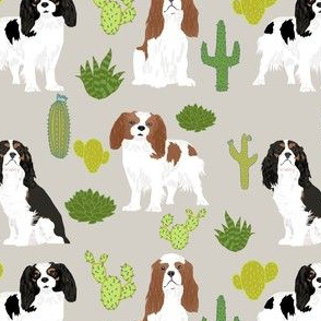 Cavalier King Charles Spaniel Christmas - Spoonflower