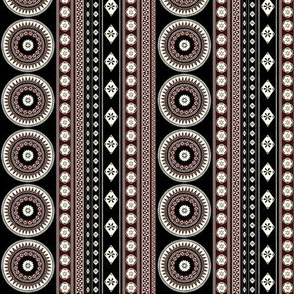 Masi Rounds & Borders - Spoonflower