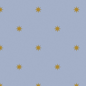 Medieval Stars ~ Gold on Muskateer - Spoonflower