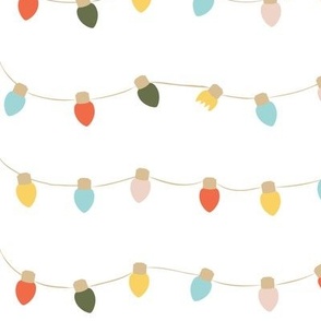 Retro Twinkle Lights (Large) - Spoonflower