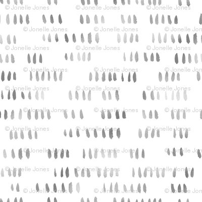 Hand Painted Hash Marks in Silver fabric - thejonellejones - Spoonflower