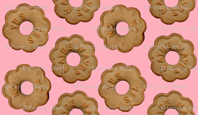 Yes, No, Maybe Cookie giftwrap - porshawebb - Spoonflower