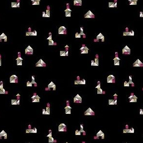 Tangram Village | Spoonflower