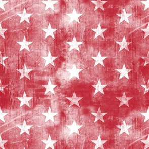 distressed stars on dark red - Spoonflower