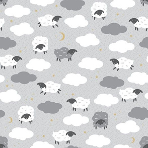 Fluffy Sheep Nursery - Spoonflower