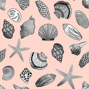 shells fabric // nautical summer shell d - Spoonflower