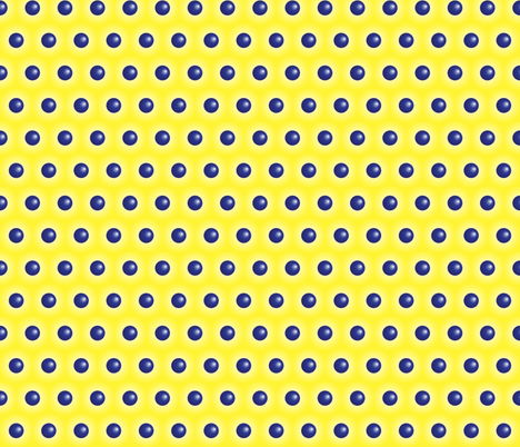 3D Blue Polka Dots on Yellow Background wallpaper - fabrique_dubois ...