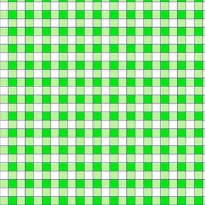 Check - Lime with Blue Sashing - Spoonflower