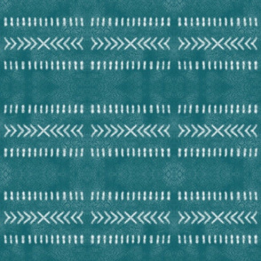 Minimalist Tribal Pattern in Teal - Spoonflower