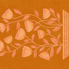 mid century modern golden fall | Spoonflower