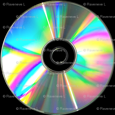 rainbow colorful multi colored iridescent chrome holographic CD compact ...