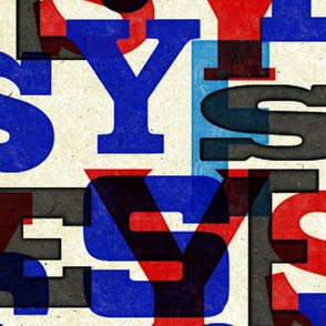 say yes cmyk - Spoonflower