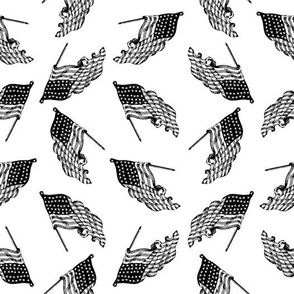 Vintage American Flag United States - Spoonflower