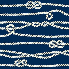 Entangled Rope Pattern with Knots - Spoonflower