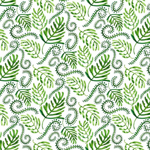 Curly Fern | Spoonflower